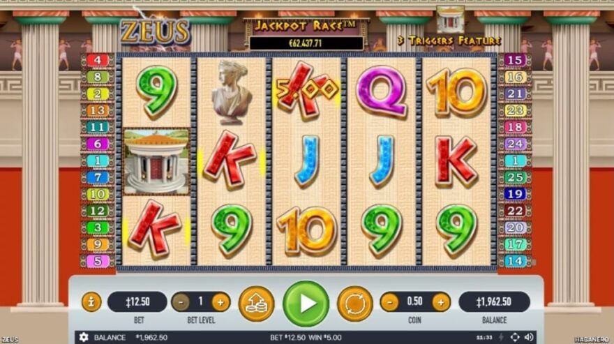 Zeus by Habanero Slot Review — Play Zeus Slot